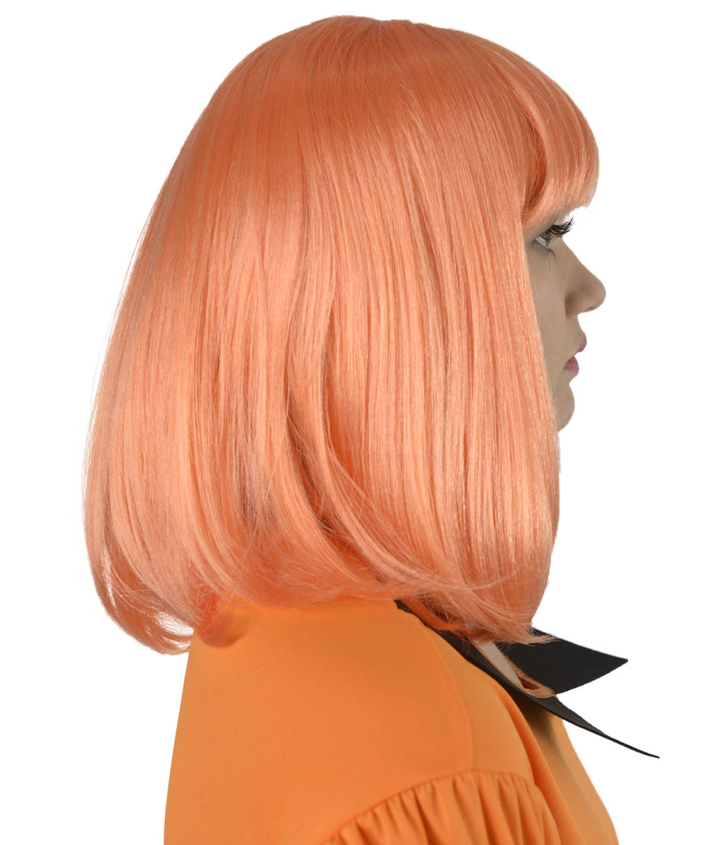 Shop Classic Flapper Neon Orange Wig at Wholesale | Goods By BC