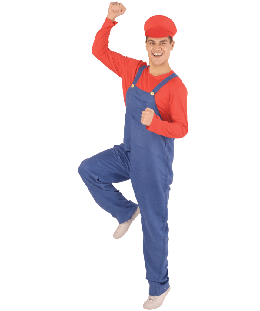 Red Plumber Costume for Men - Wholesale & Dropship | Goods By BC