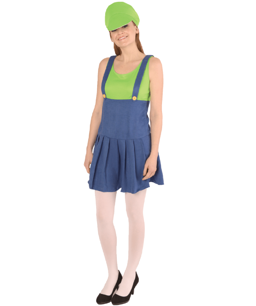 Womens Green Plumber Costume - Wholesale & Dropship | Goods By BC