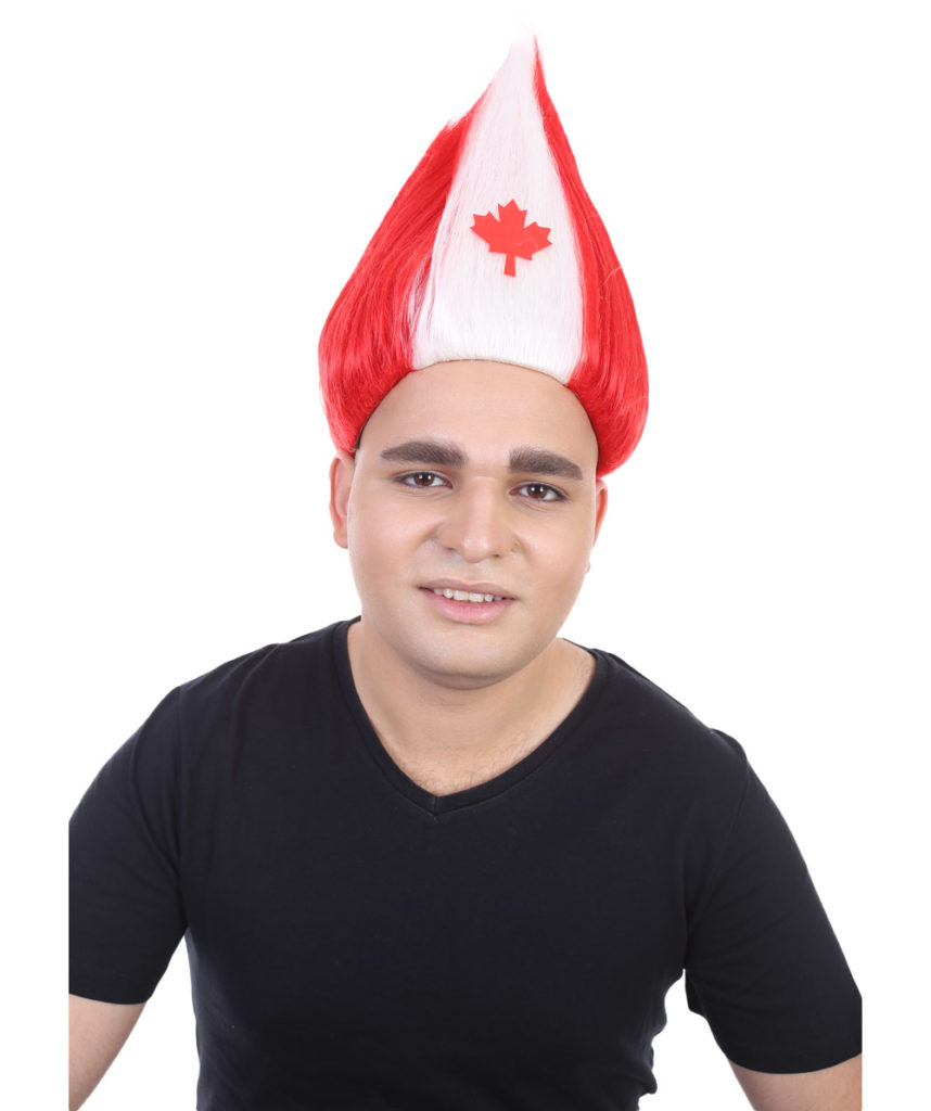 Canadian Flag Sports Troll Wig | Goods By BC